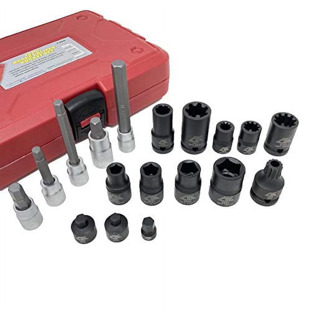 7394 18 Pc. Euro Brake Caliper Socket Set - Walmart.com