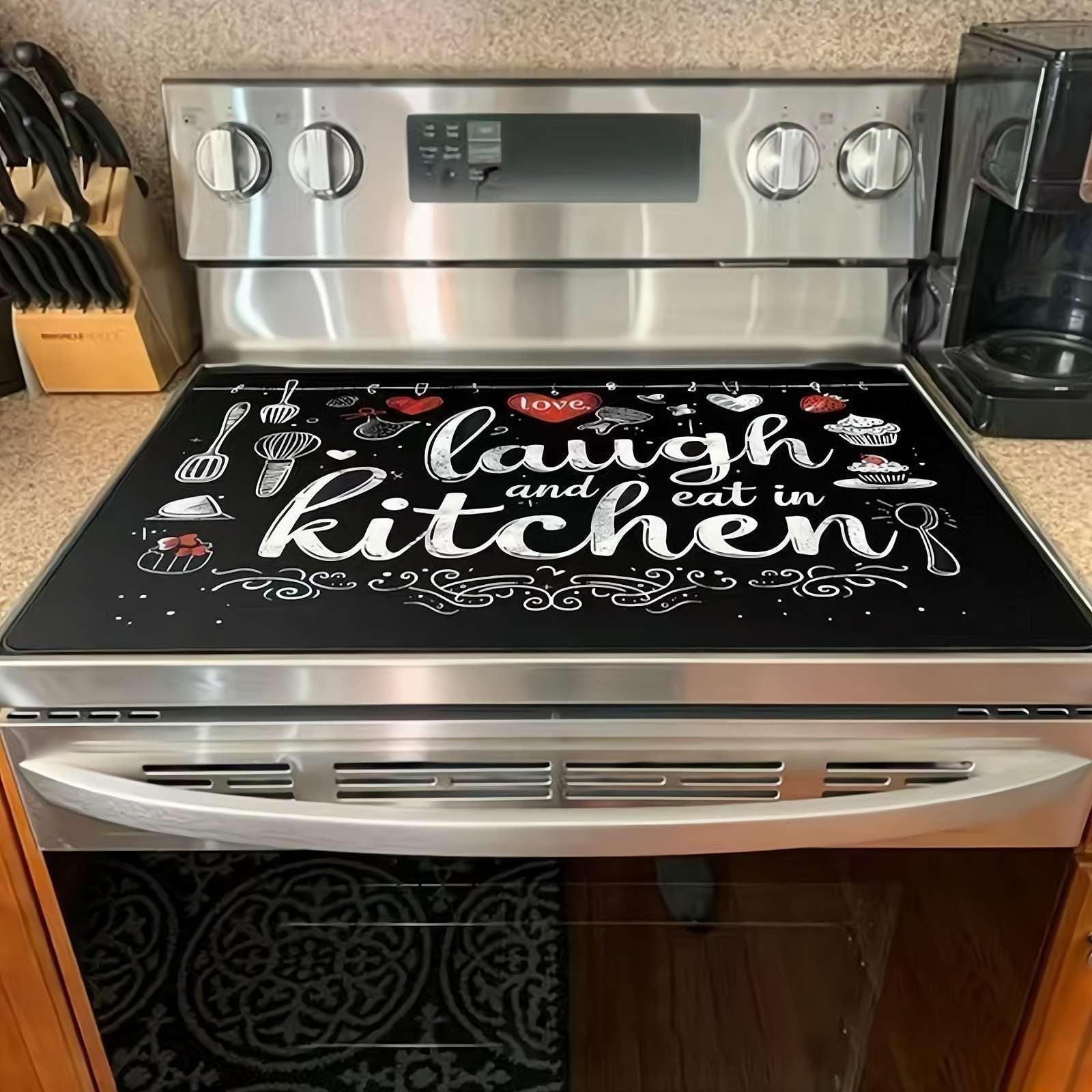 73x52cm Silicone Stove Top Cover Hob Covers for Electric Cookers ...