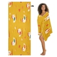 74.8*31.5in Magnetic Beach Towel Sand-Free & Quick Dry with Snap Loop ...
