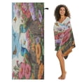 74.8*31.5in Magnetic Beach Towel Sand-Free & Quick Dry with Snap Loop ...