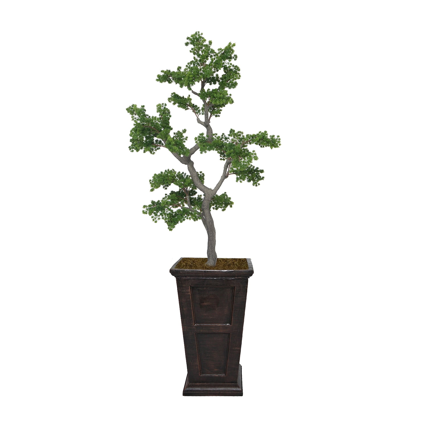 74" Artificial Faux White Pine Tree | Real Touch Faux Pinus Strobus ...