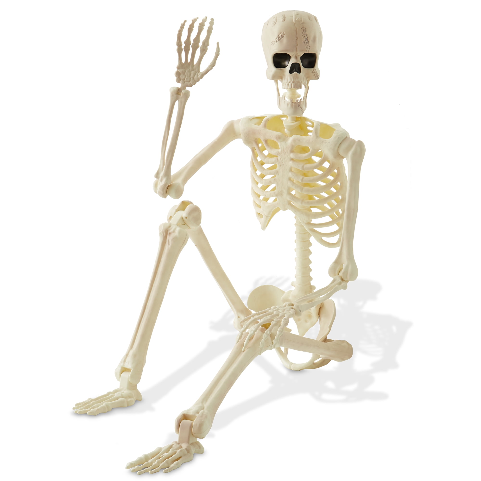 74" Franken Skeleton, Lifesize Halloween Posable Skeleton for Outside ...