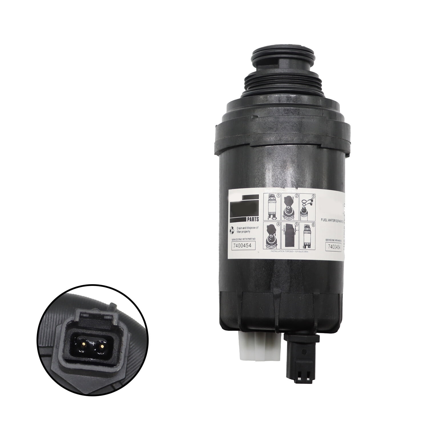 7400454 Fuel Water Separator Filter 7023589 Fits Bobcat T450 T550 T630 ...