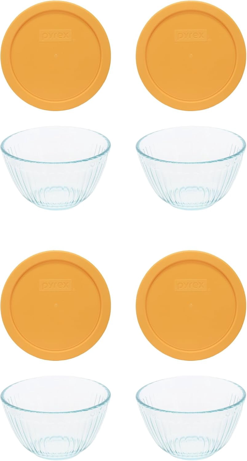 7401 3-Cup Sculpted Glass Mixing Bowl & 7401-PC 3 Cup Lemon Drop Yellow ...