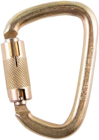 7401 4 7/8 in Steel Carabiner, ANSI 50kN Heavy Duty Auto Twist Lock ...