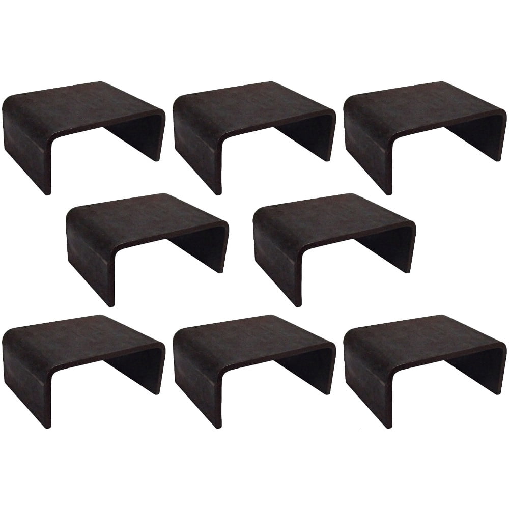 7403-316 (8-Pk) 4ga Mild Steel Stake Pockets - Accepts a standard 2x4 ...