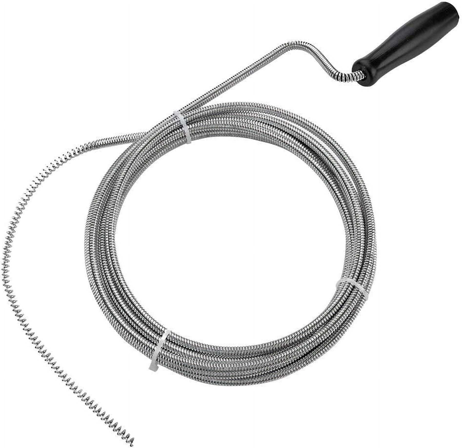 743841486854, 10 ft, Silver, Flexible Wand Drain Snake 10 Pack O ...