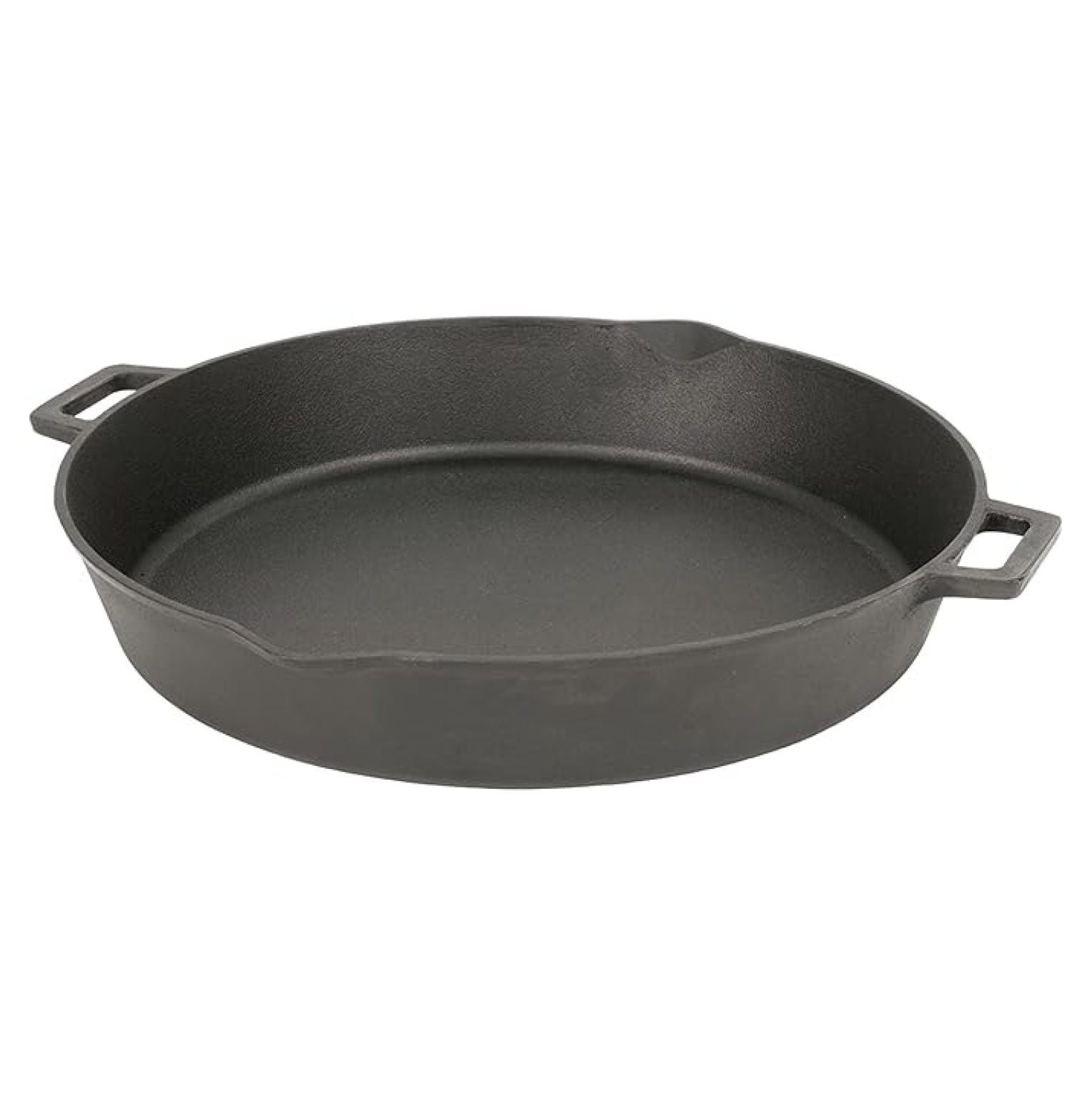 7439 16-in Cast Iron Double-Handled Skillet w/Pour Spouts Features ...