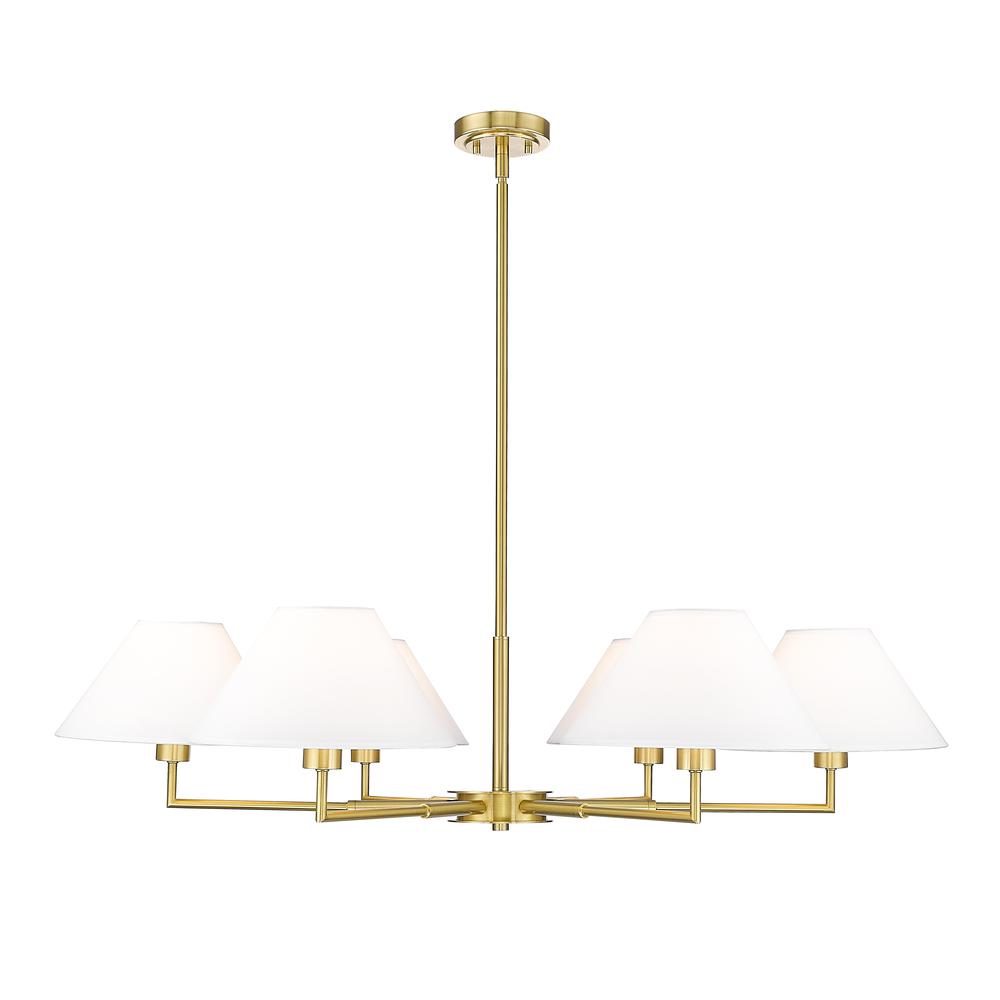 744-44R-LG-Z-Lite-Leila - 6 Light Chandelier In Modern Style-10.75 ...