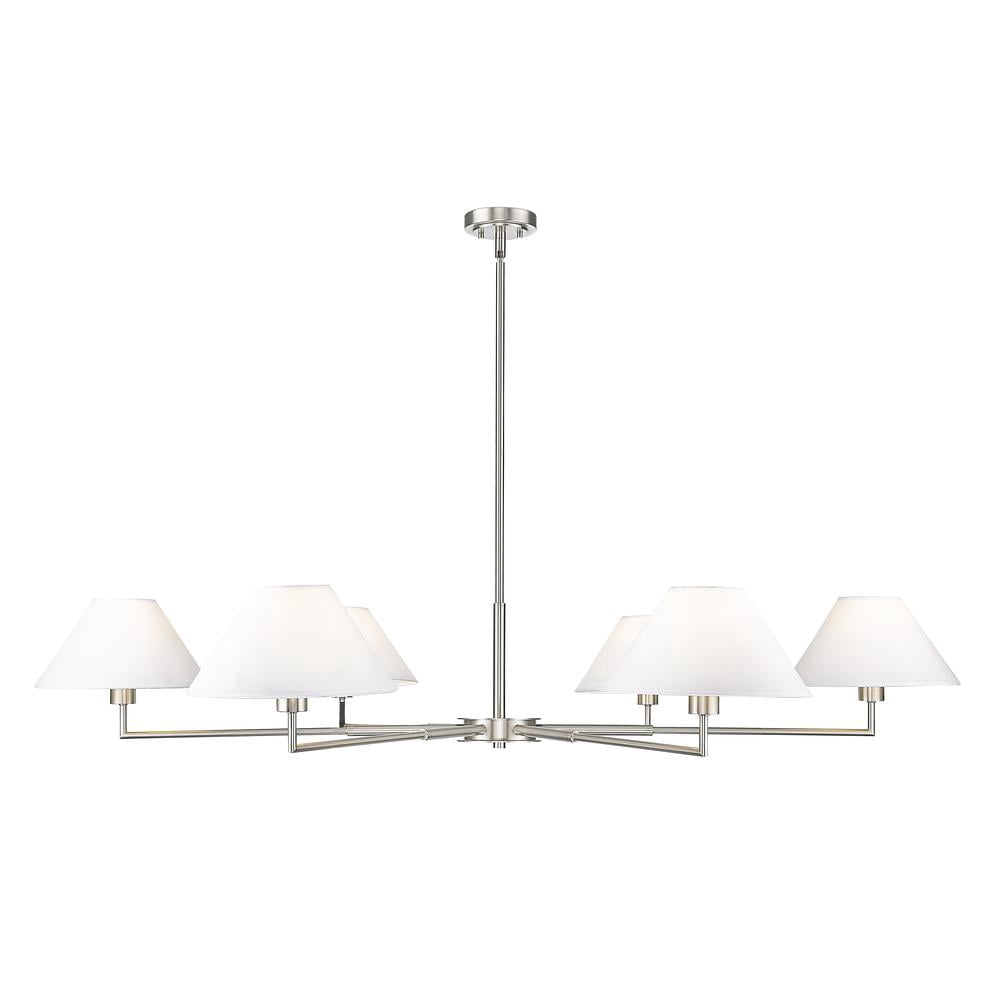 744-63R-BN-Z-Lite-Leila - 6 Light Chandelier In Modern Style-10.75 ...
