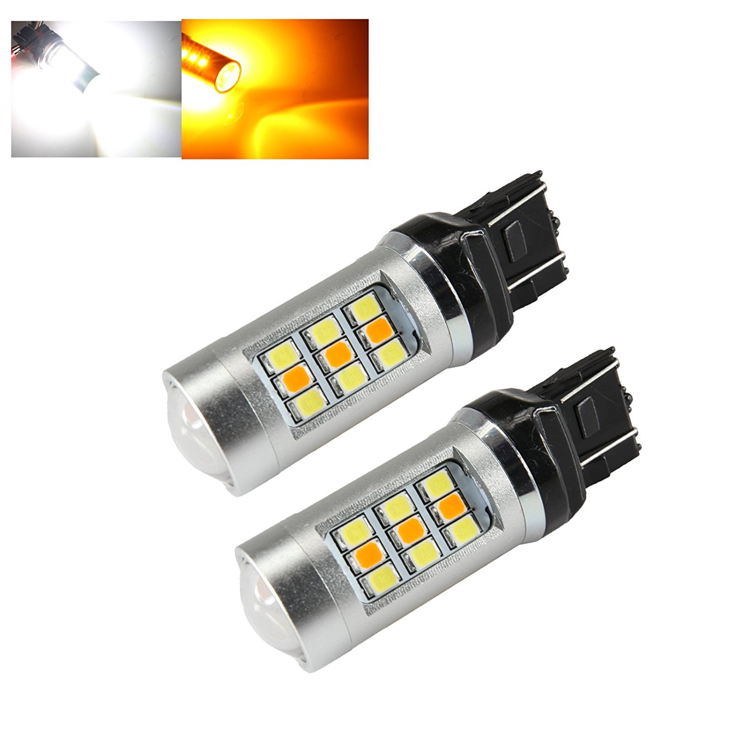 7443 High Power White/Amber Yellow Dual Color 3535 Chip 33-LED Type 1 ...