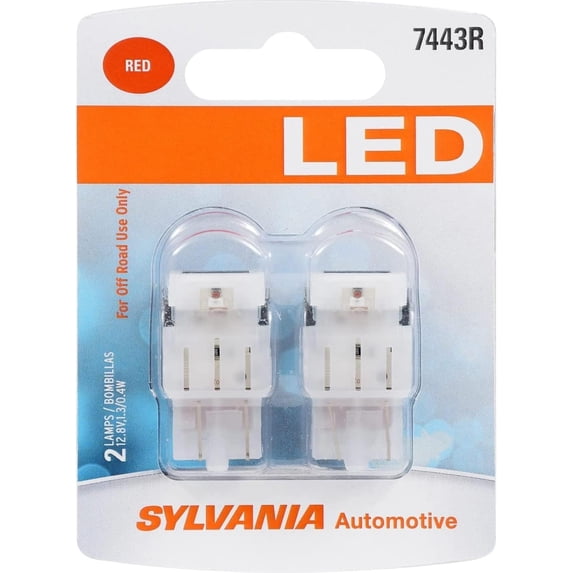 7443 T20 LED Red Mini Bulb - Brigt LED Bulb, Ideal for Stop and Tail ...