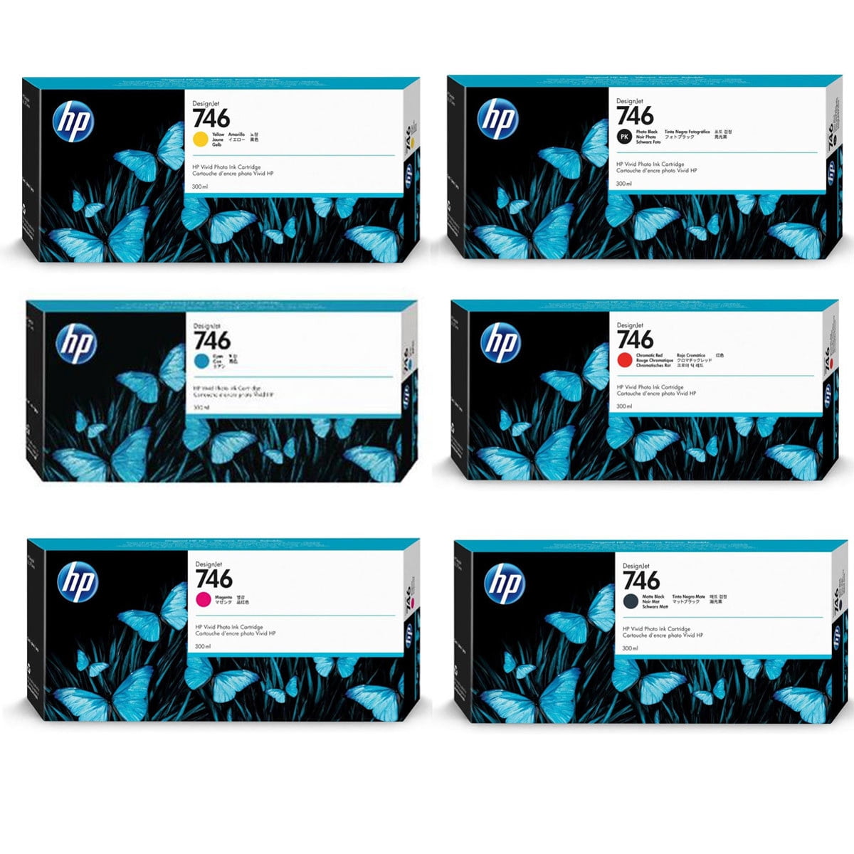 HP 746 300ml DesignJet Ink Cartridge Kit - Walmart Business Supplies