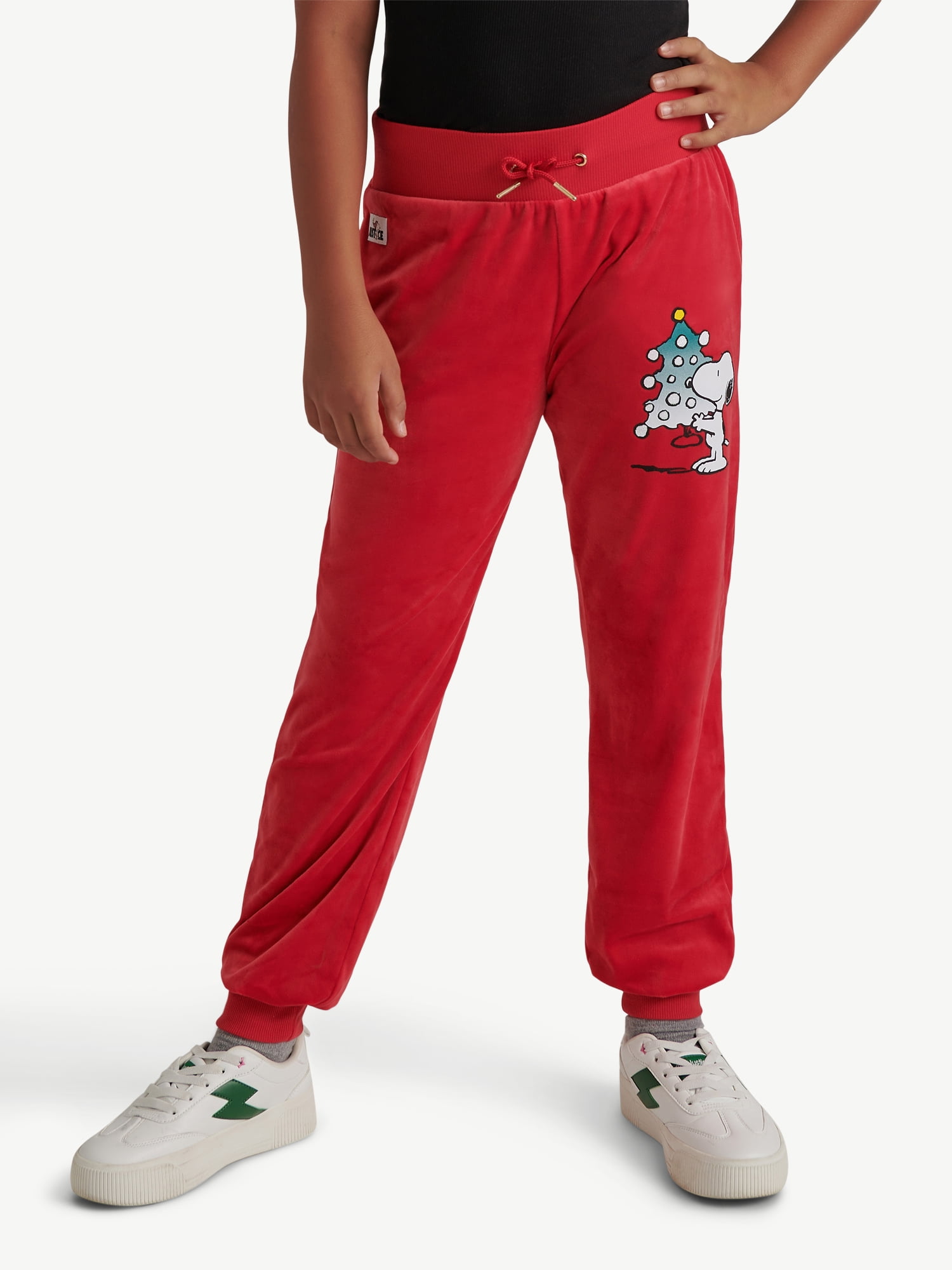 Justice x Snoopy Girls Velour Jogger, Sizes XS - XLP - Walmart.com