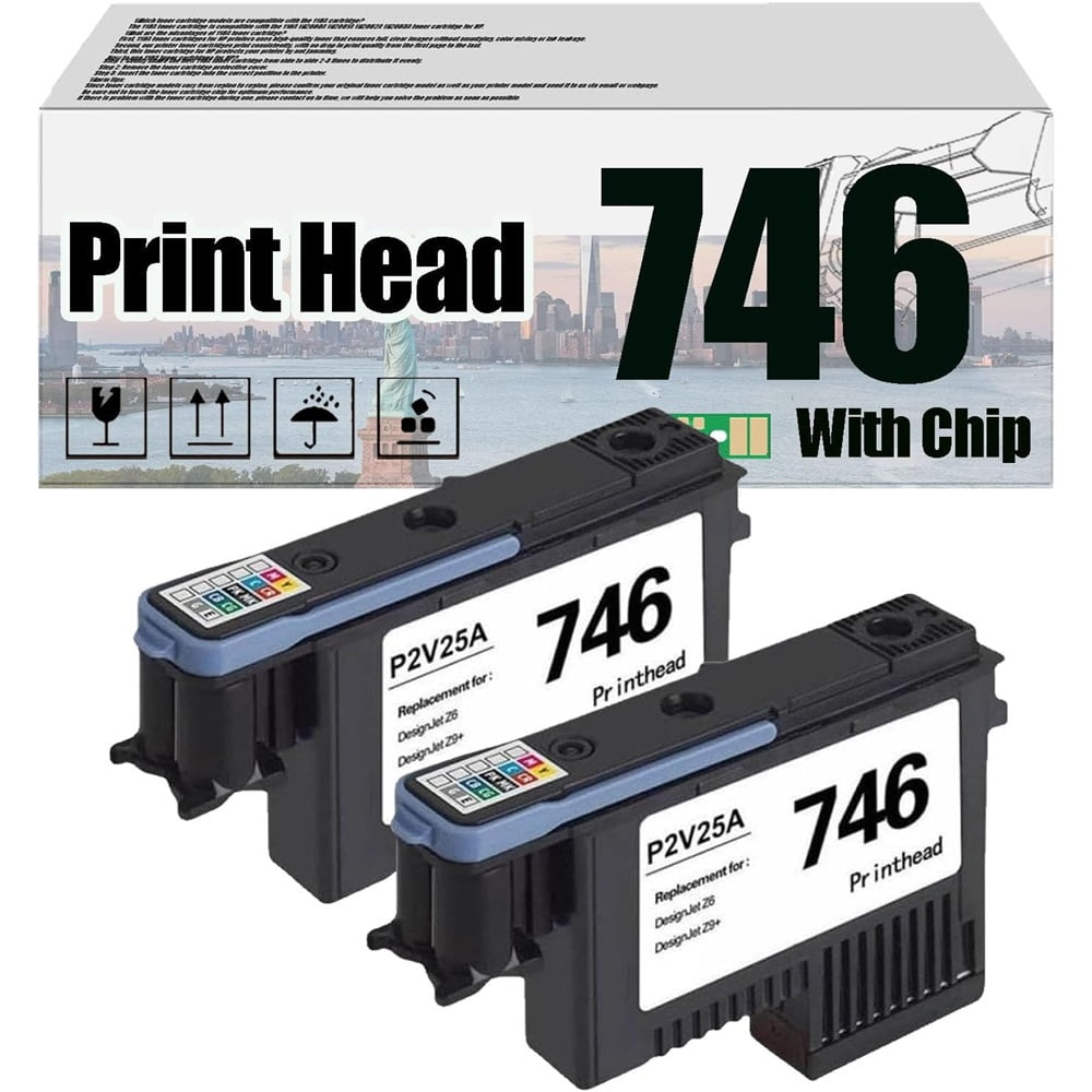 746 P2V25A Print Head, Compatible for HP DesignJet Z6 & Z9 Large Format ...