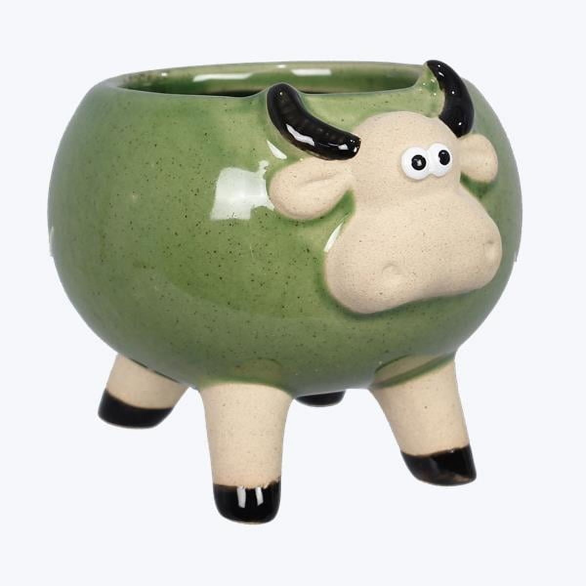 74636 - Ceramic Cow Planter - Walmart.com