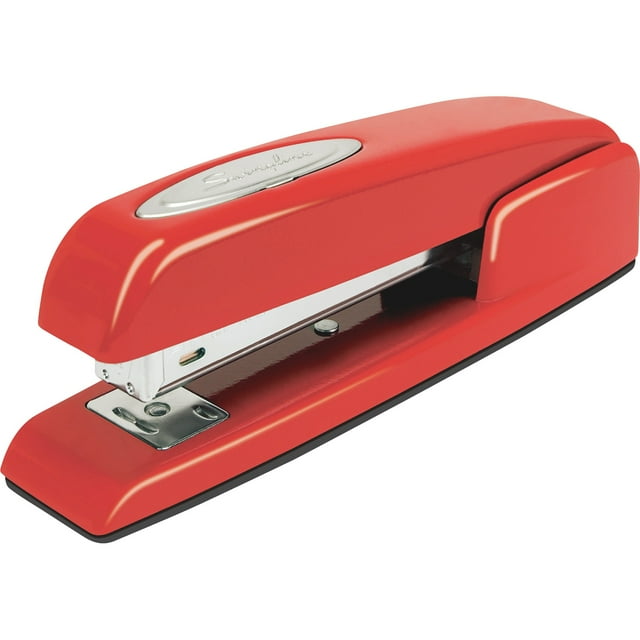 747 Business Full Strip Desk Stapler, 25-Sheet Capacity, Rio Red ...