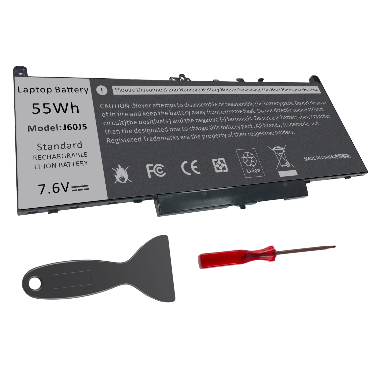 7470 7270 J60J5 Laptop Battery for Dell Latitude E7270 P26S001 E7470 ...