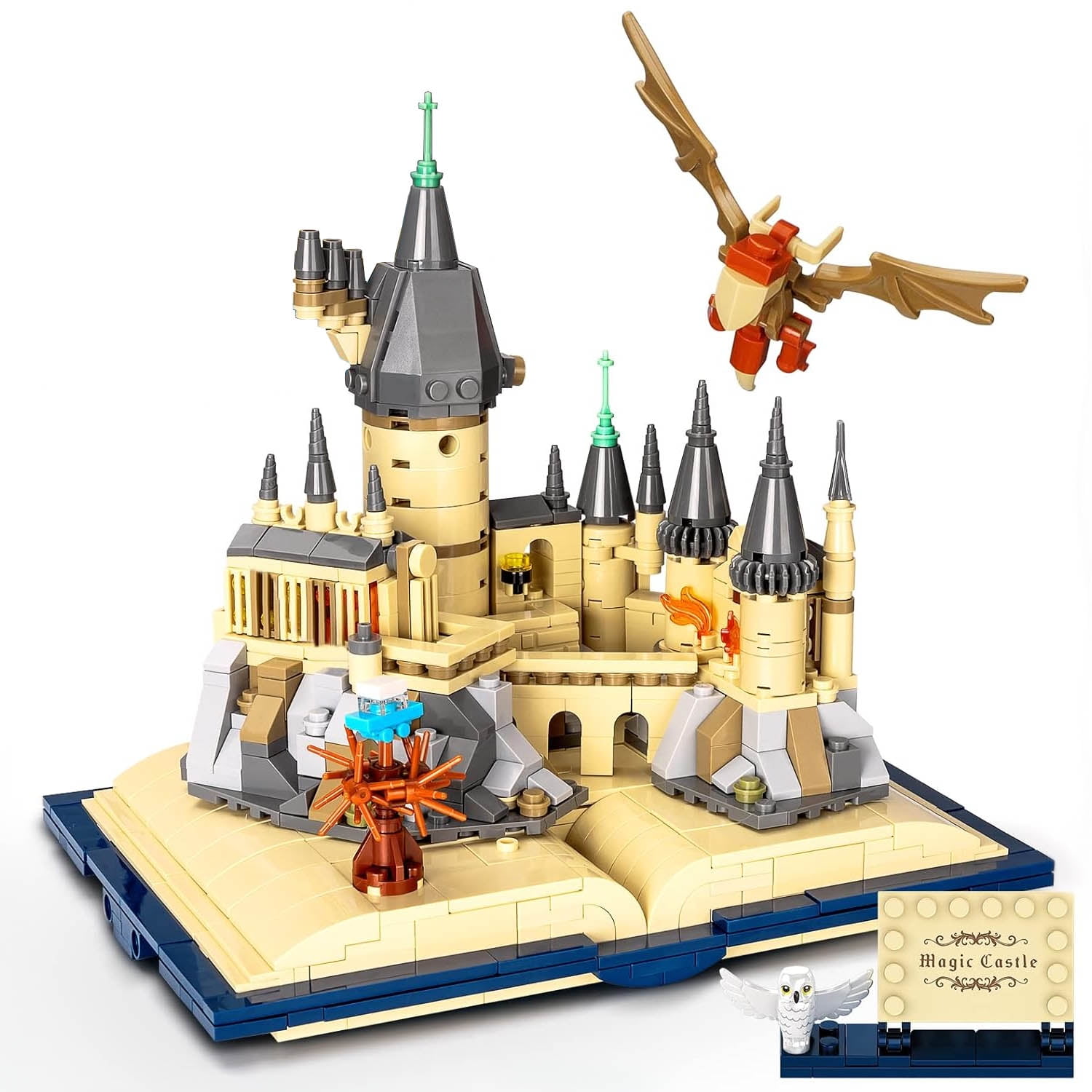 749PCS Magic Castle Book Building Blocks Set,Medieval Castle Model with ...