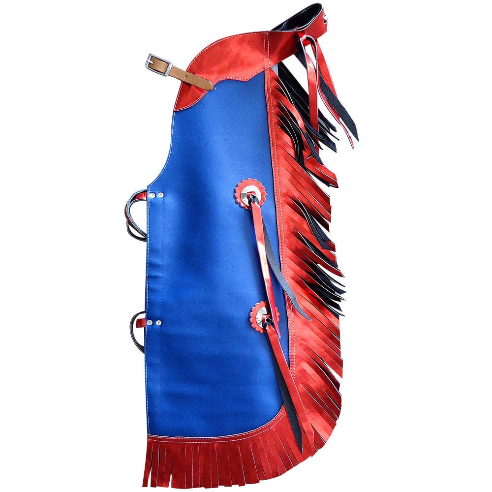 74HS Hilason Pro Rodeo Bull Riding Chaps Leatther Kids Junior Youth ...