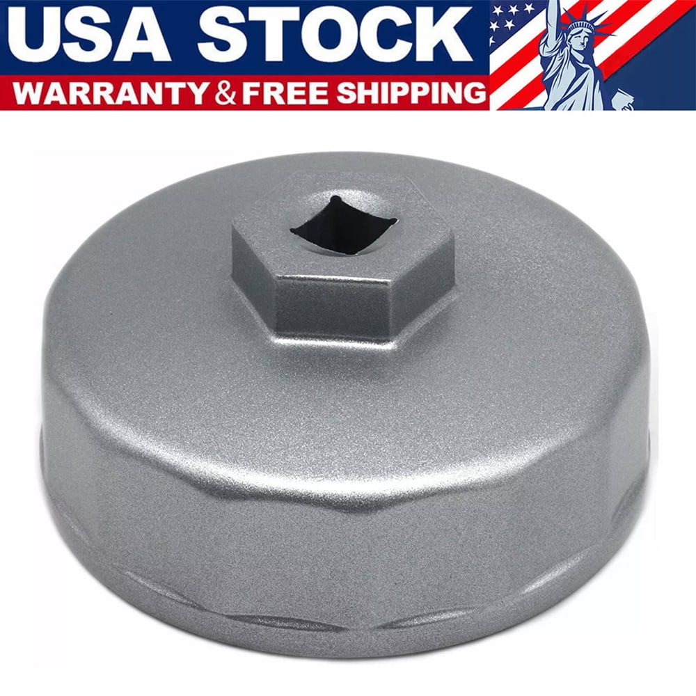 74mm 14 Flute Oil Filter Wrench Tool Housing Cap Cup Socket Removal ...