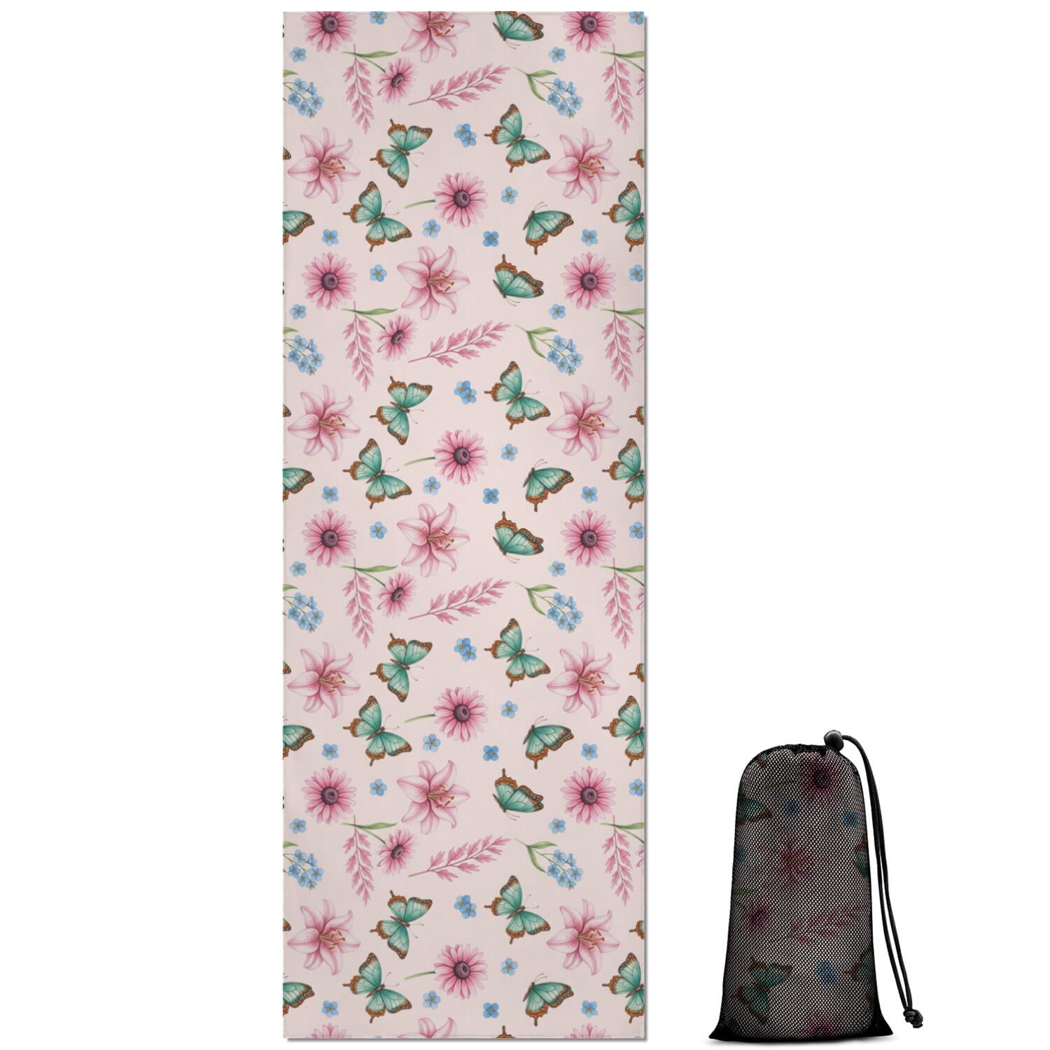 74x26 Inch Yoga Towel, Sweat Absorbent Non-Slip Mat for Hot Yoga ...