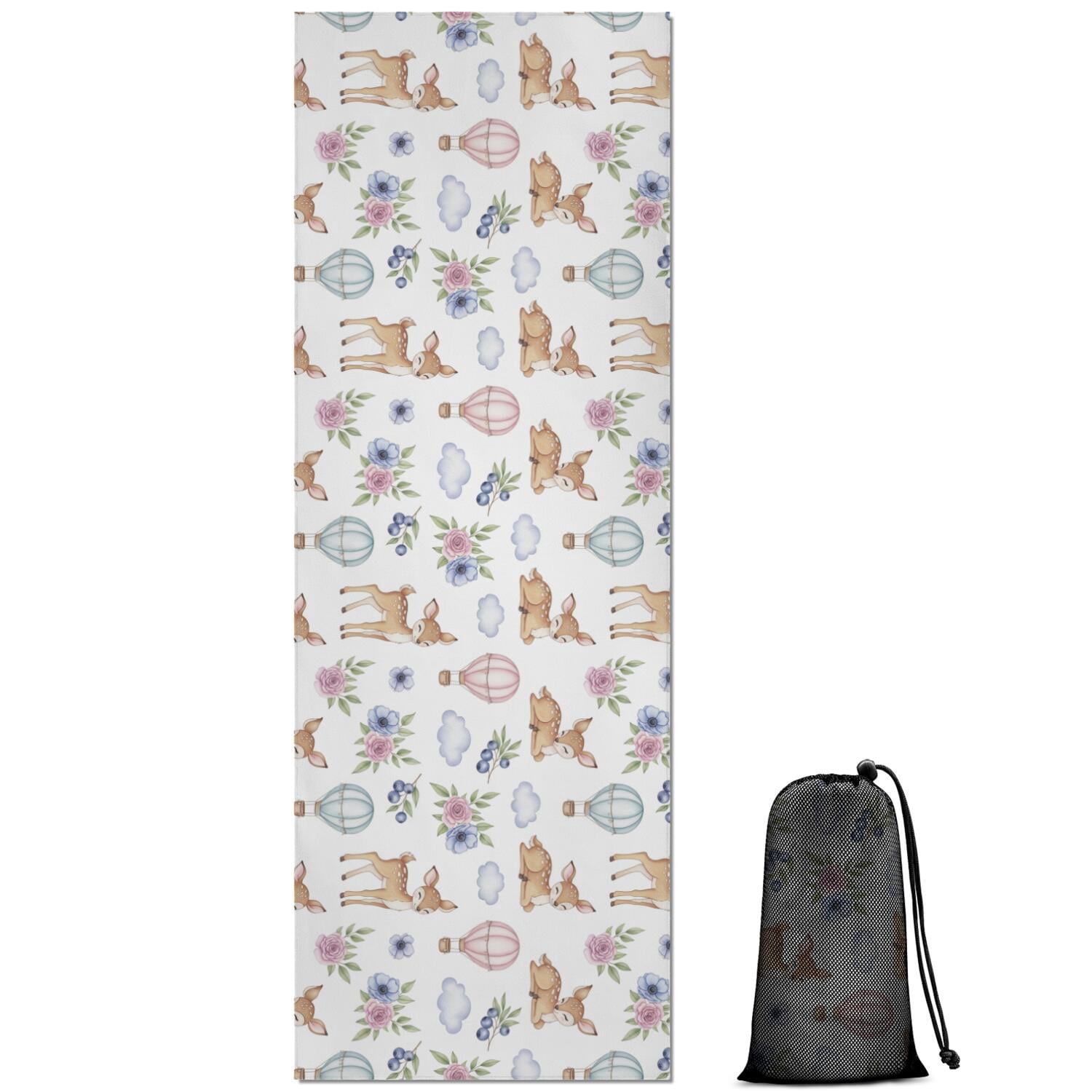 74x26 Inch Yoga Towel, Sweat Absorbent Non-Slip Mat for Hot Yoga ...