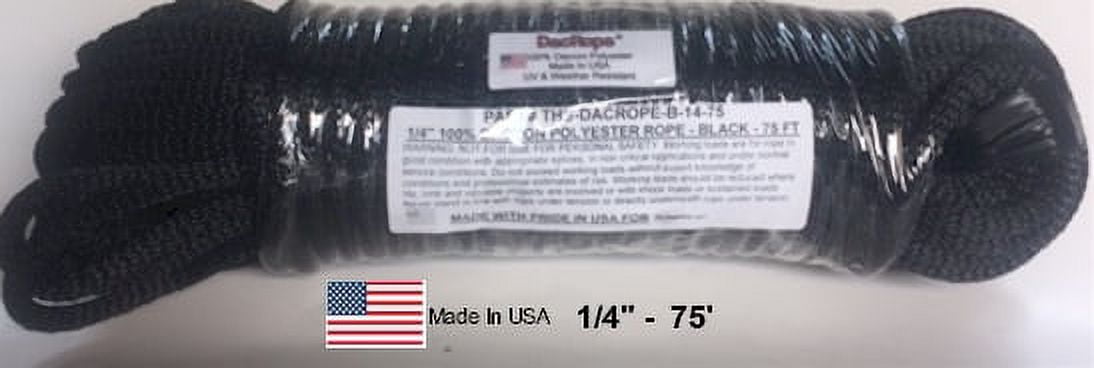 75' - 1/4" Ham Radio Antenna Support Rope - First Quality Polester Rope ...