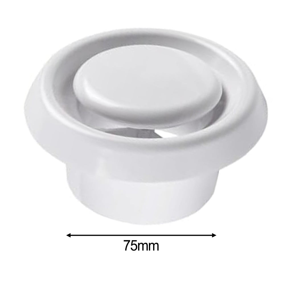 75-150mm Plastic Round Ceiling Vent Air Vent Cover Ceiling Ventilation ...