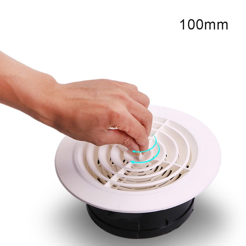 75-150mm Round Air Vent Louver Grille Cover Outlet Adjustable Heating ...