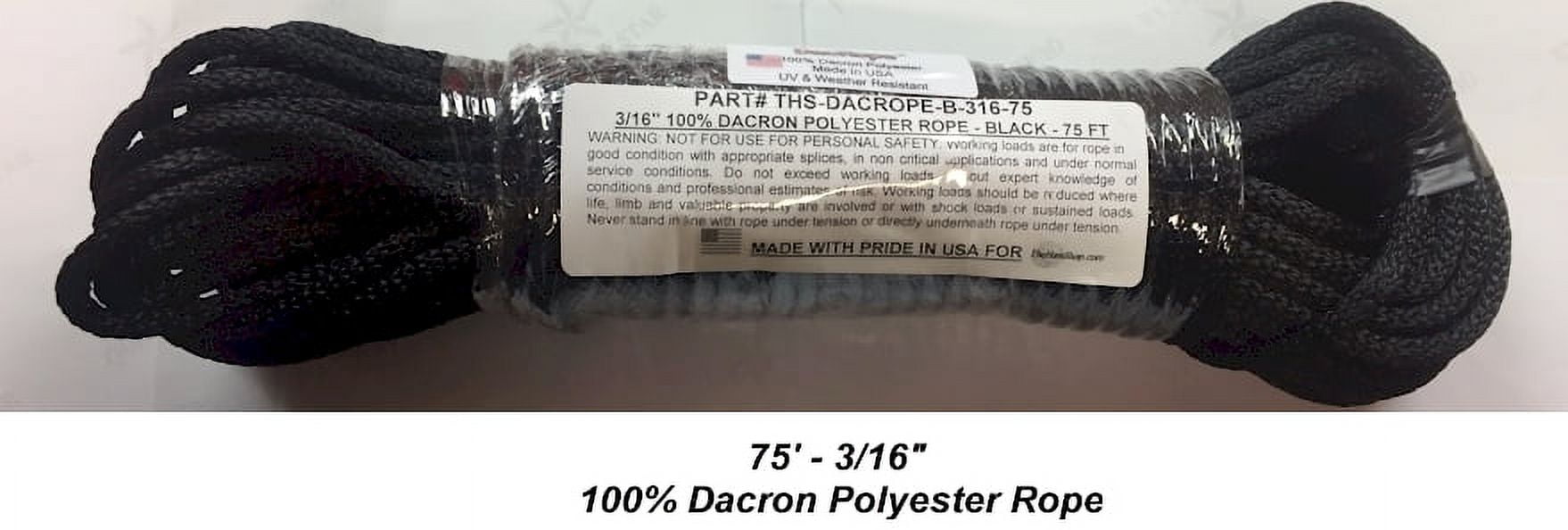 75' - 3/16" Ham Radio Antenna Support Rope - First Quality Polester ...