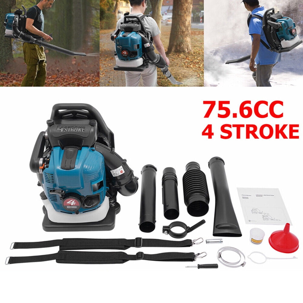 75.6CC 4-stroke Engine Gasoline Backpack Leaf Blower Gas Snow Lawn Blower,2.6KW - Walmart.com