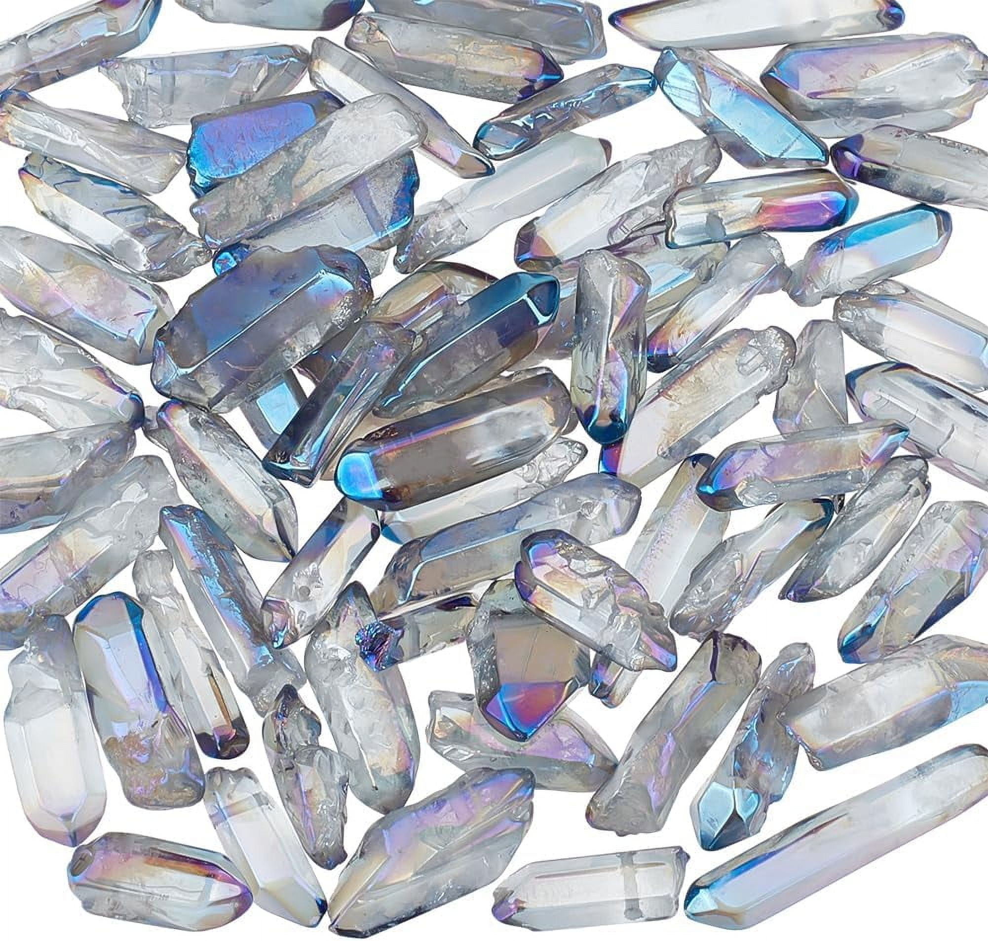 75~80Pcs Quartz Points Amulet Set Tumbled Stones Polished Tumbled ...