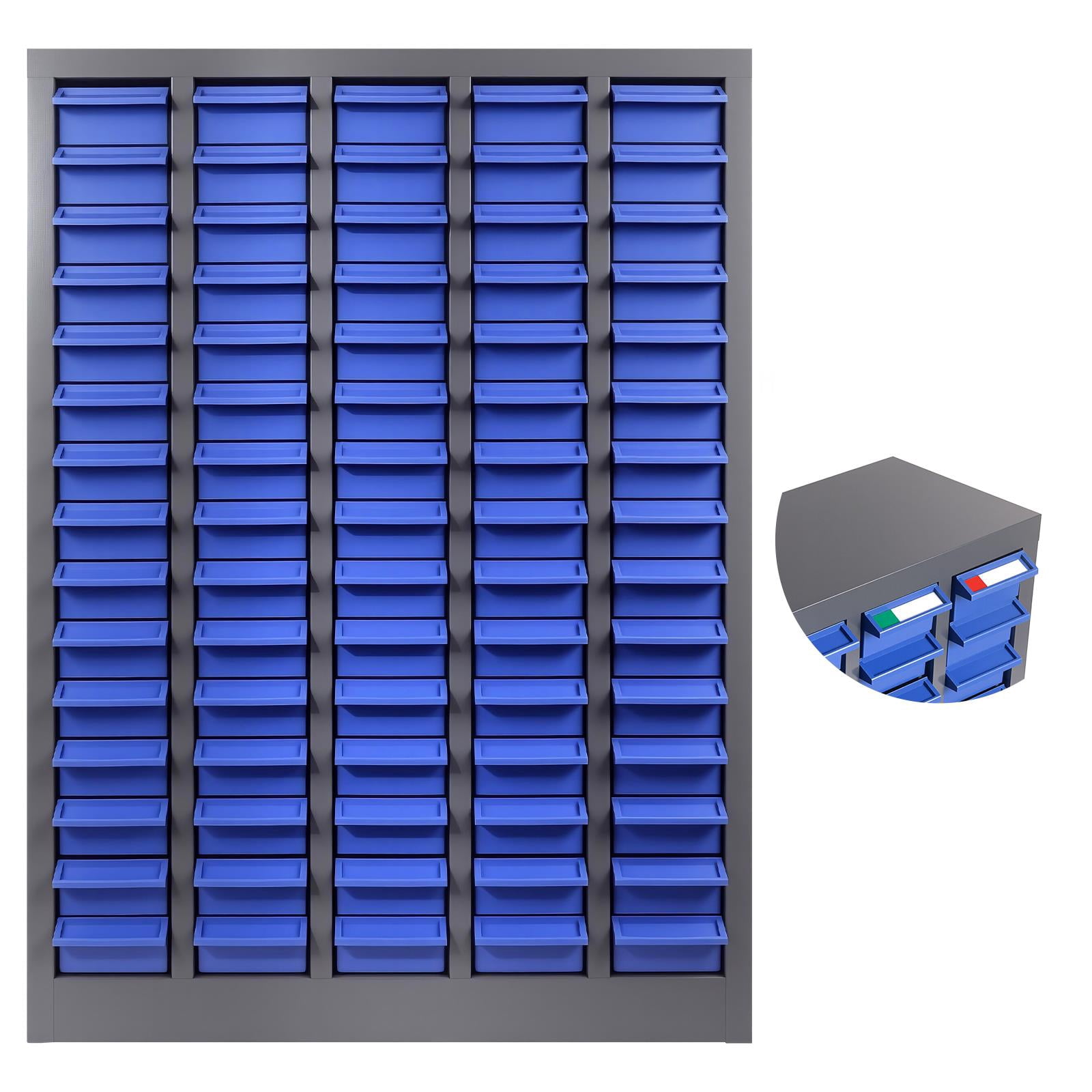 75 Drawer Parts Cabinet 25.8" D x 8.66" W x 35.4" H, Nut and Bolt Tool ...