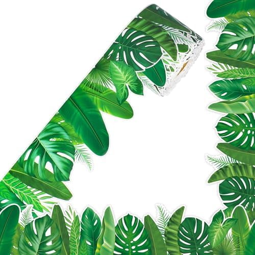 75 Ft Tropical Leaves Bulletin Board Borders Greenery Classroom Border ...