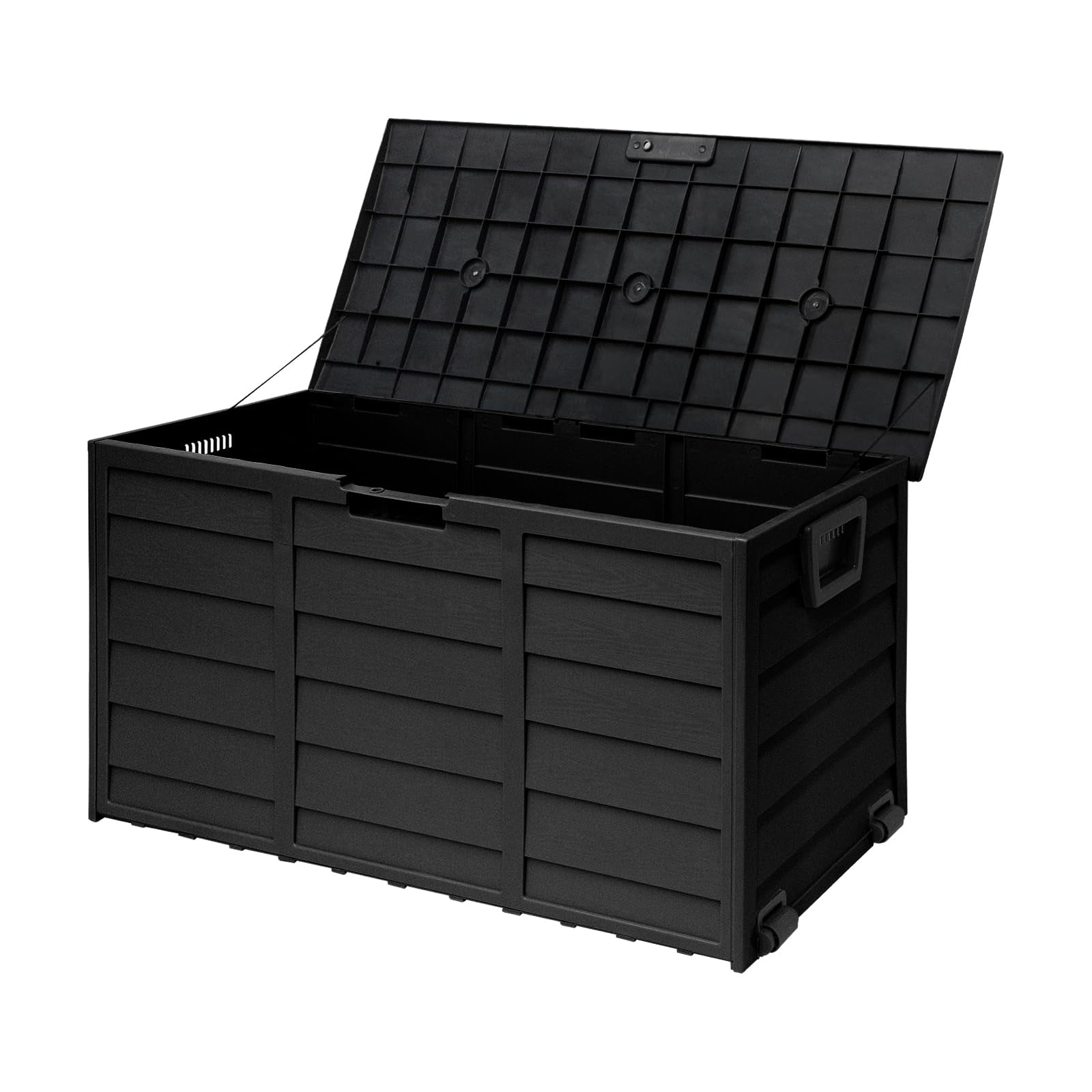 75 Gallon Outdoor Deck Storage Box, Patio Resin Deck Storage Container ...