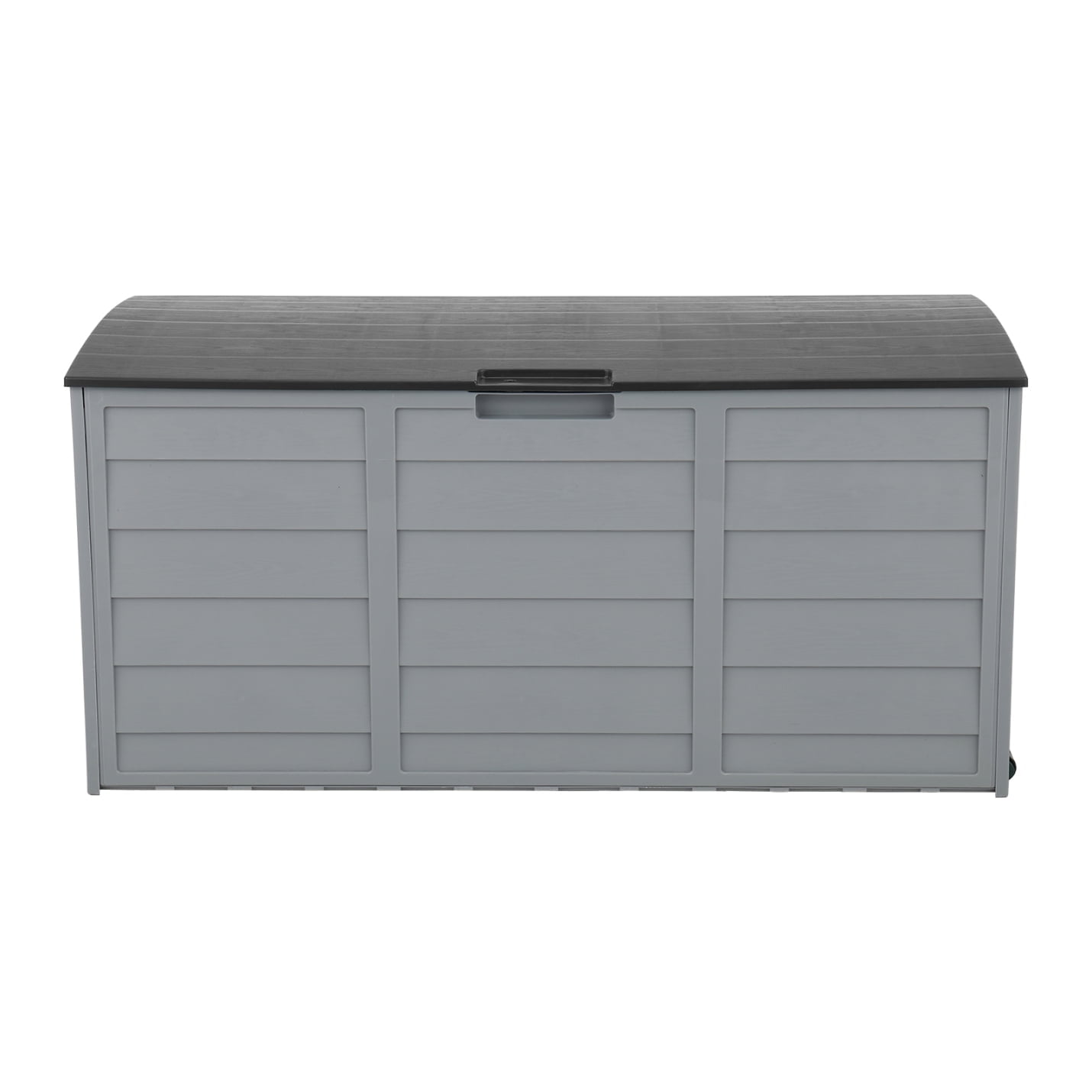 75 Gallon Outdoor Storage Box with Wheels & Lockable Seat, Weatherproof ...