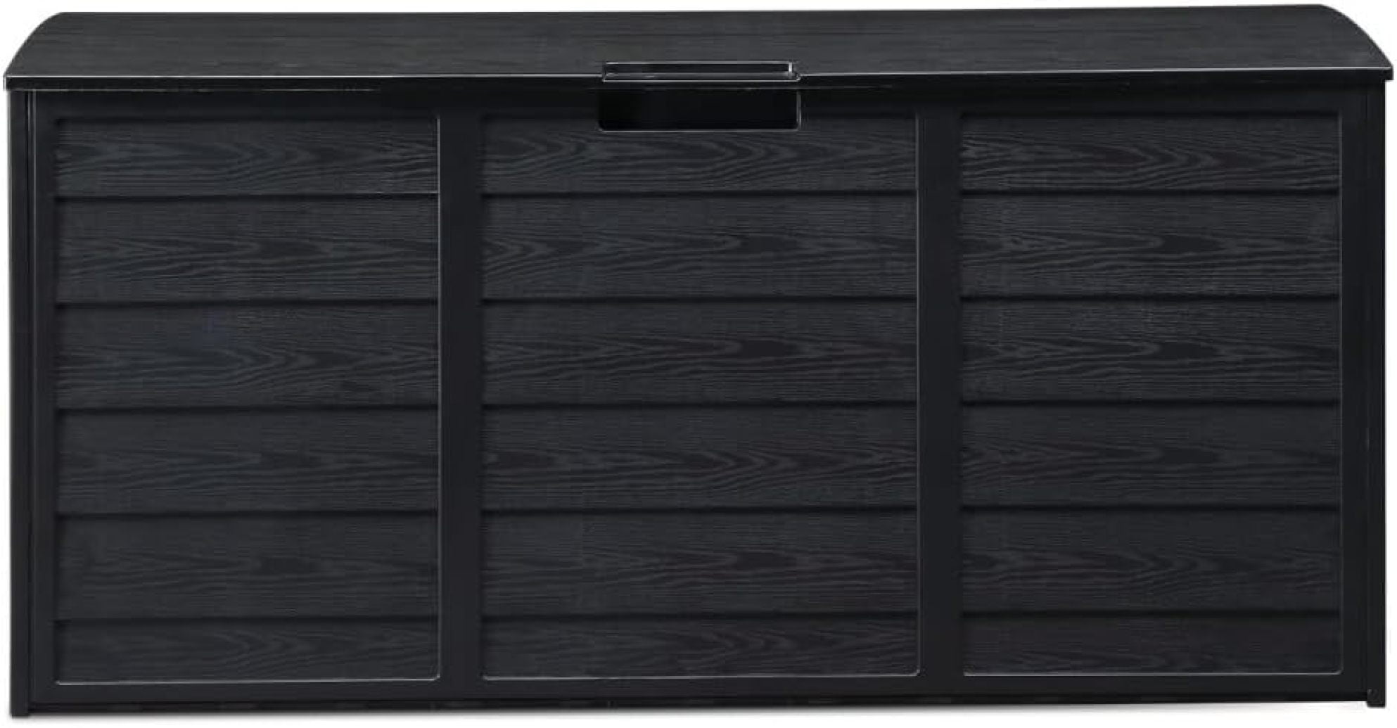 75 Gallon Plastic Yard Storage Box with 2 Wheels & Lockable Seat ...