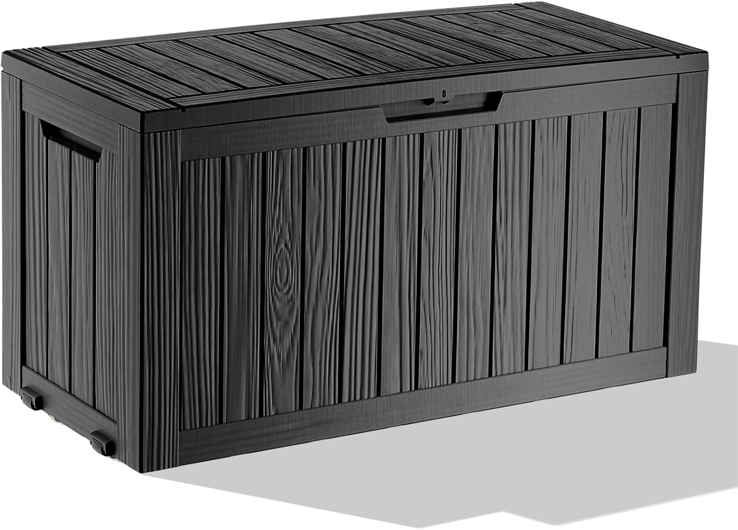 75 Gallon Waterproof Outdoor Storage Box,Resin Deck Box,Lockable ...