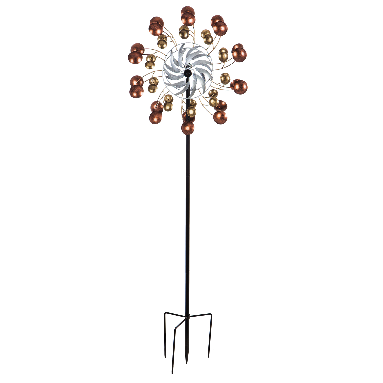 75"H Wind Spinner, Copper and Gold Scoops - Walmart.com