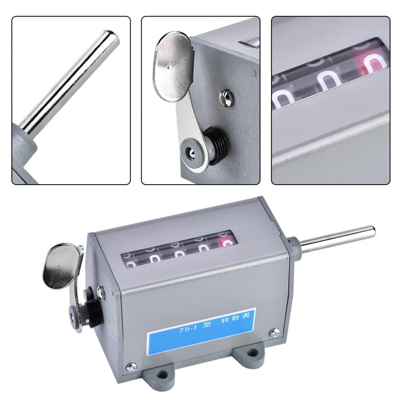 Smiirl Counter , 75-I 5 Digits Display Echanical Resettable Rotary ...