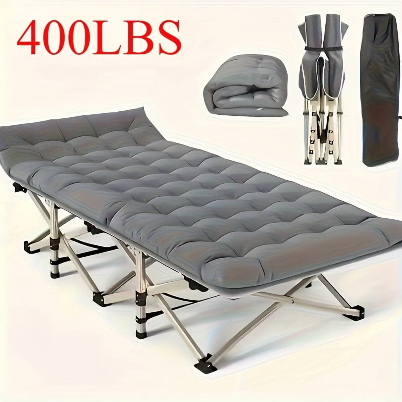 75-Inch Heavy-Duty Queen Folding Bed: Multi-leg stable support, 300 ...