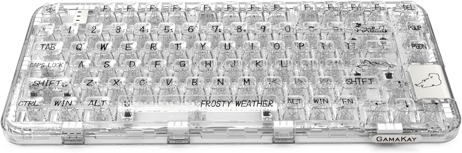 75% Layout and Gasket-Mounted】The Gamakay GK75 is a 75 percent layout ...