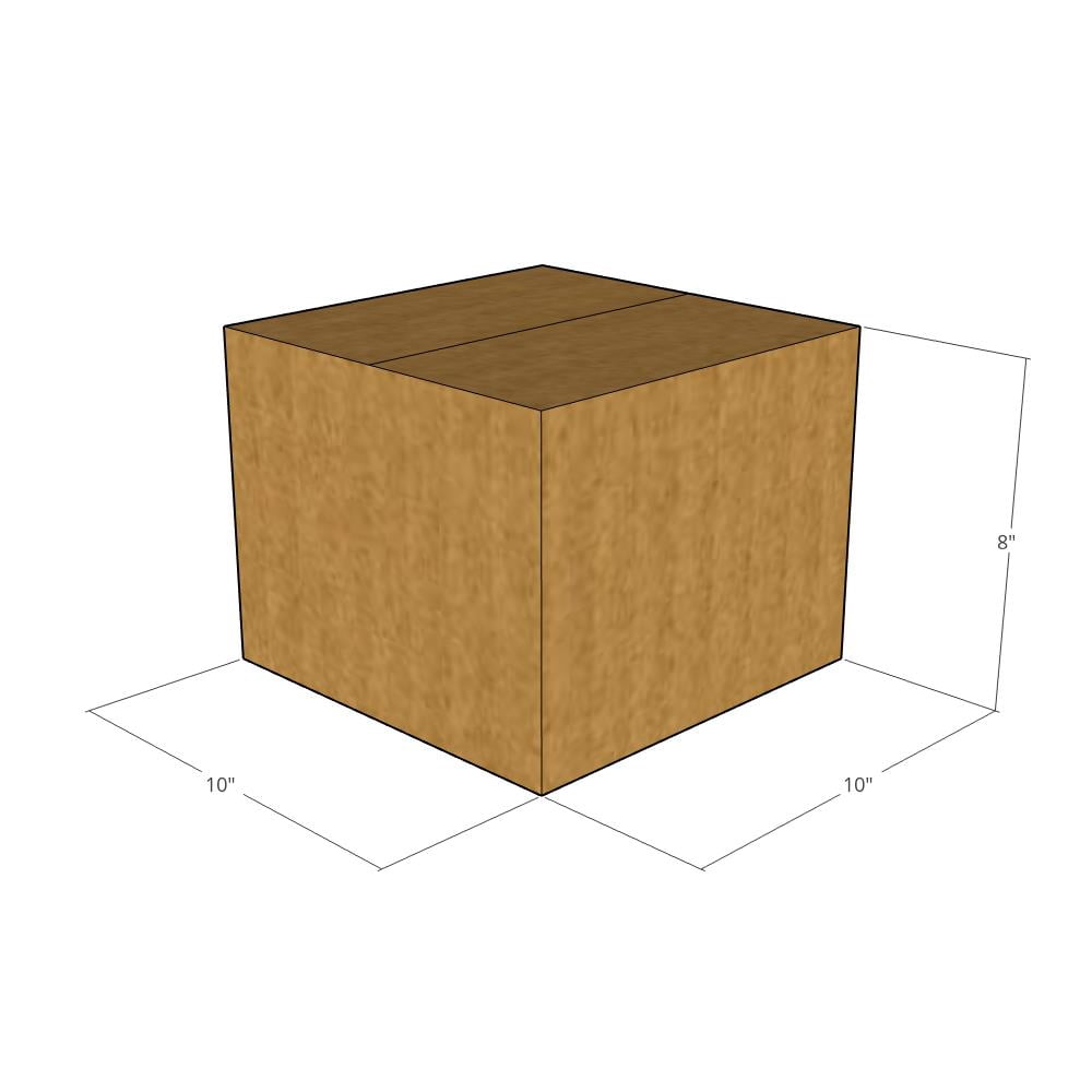 75 - (LxWxH) - 10x10x8 - 32 ECT New Corrugated Boxes - Walmart.com