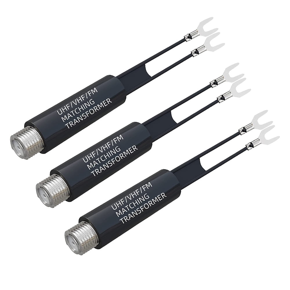 75 Ohm to 300 Ohm Adapter - UHF/VHF/FM Balun Transformer - Antenna ...