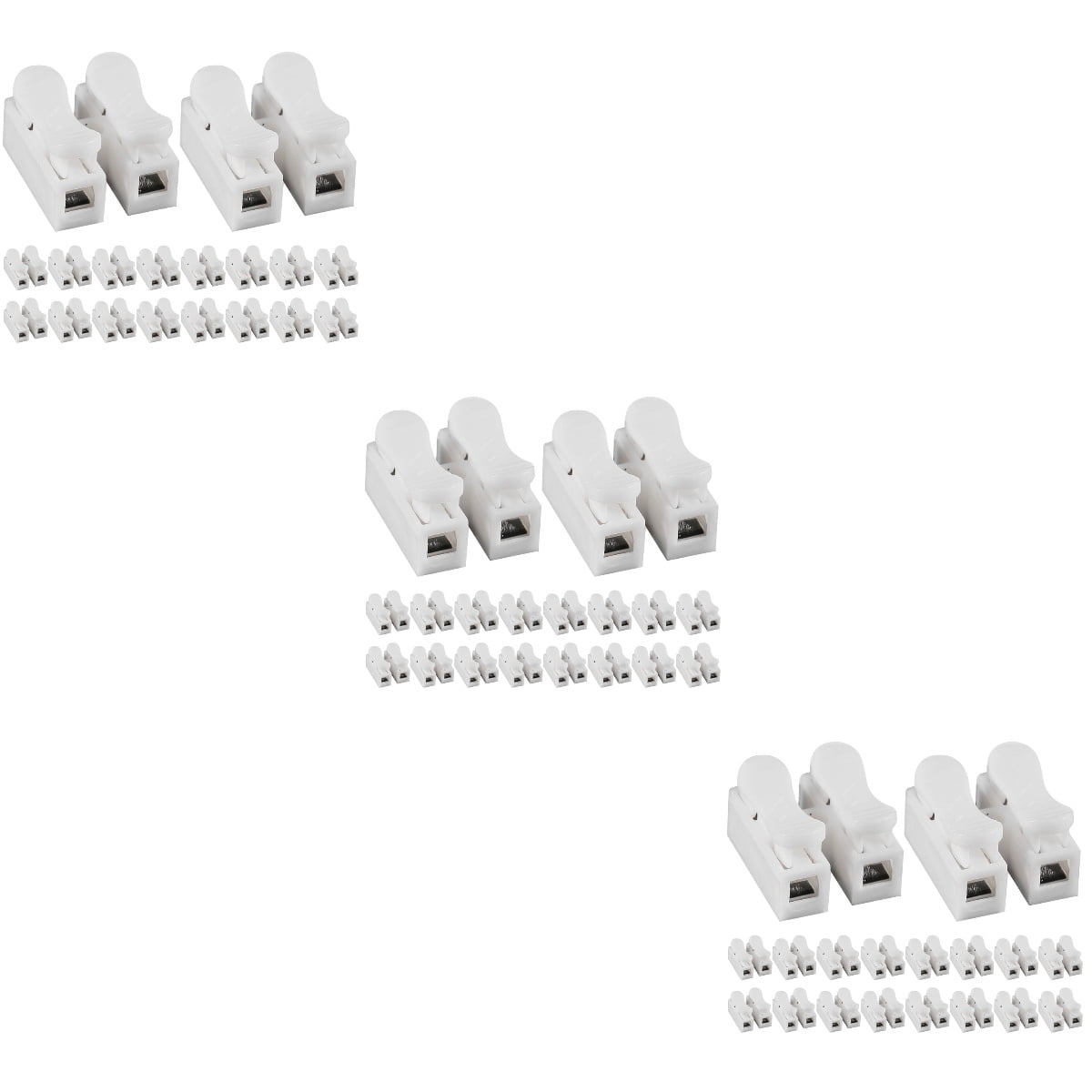 75 PCS Wire Connectors Push-in Connection Terminal Electrical Quick ...