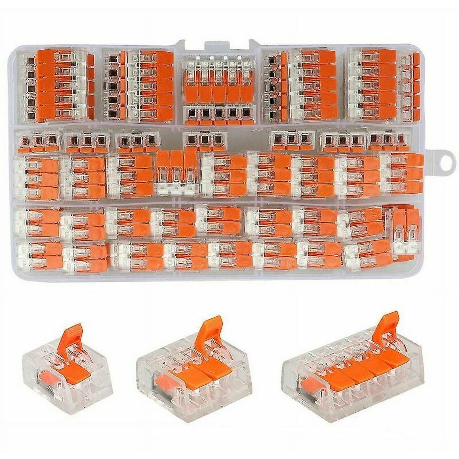75 Pack Wire Connector Nuts Lever Quick Pack Driver Compact Terminal ...