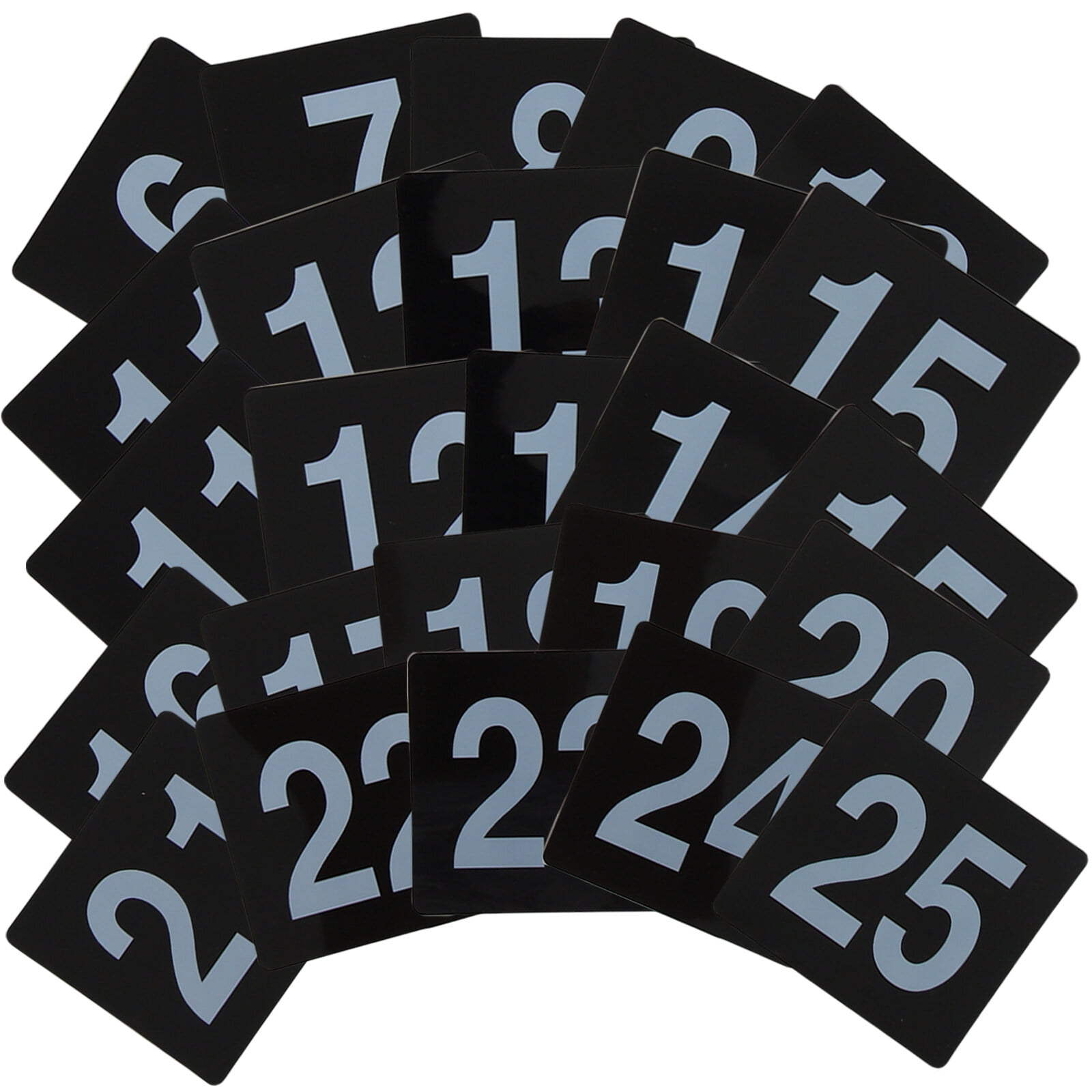 75 Pcs Decorative Reserved Signs Plastic Seats Signs Reusable Number ...