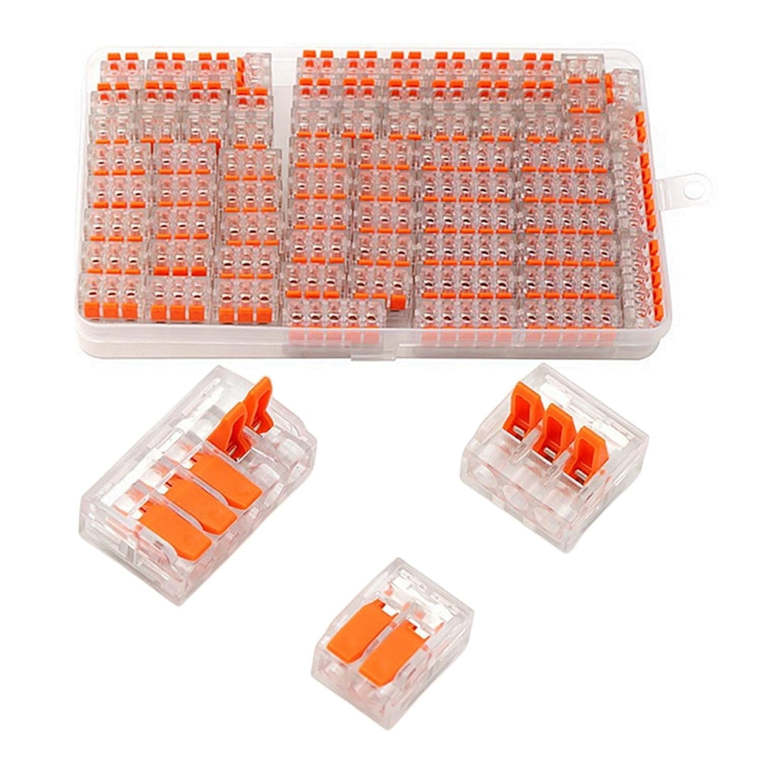 75 Pcs Lever Wire Connector Assortment Kit,DIY Wire Connectors(28-12 ...