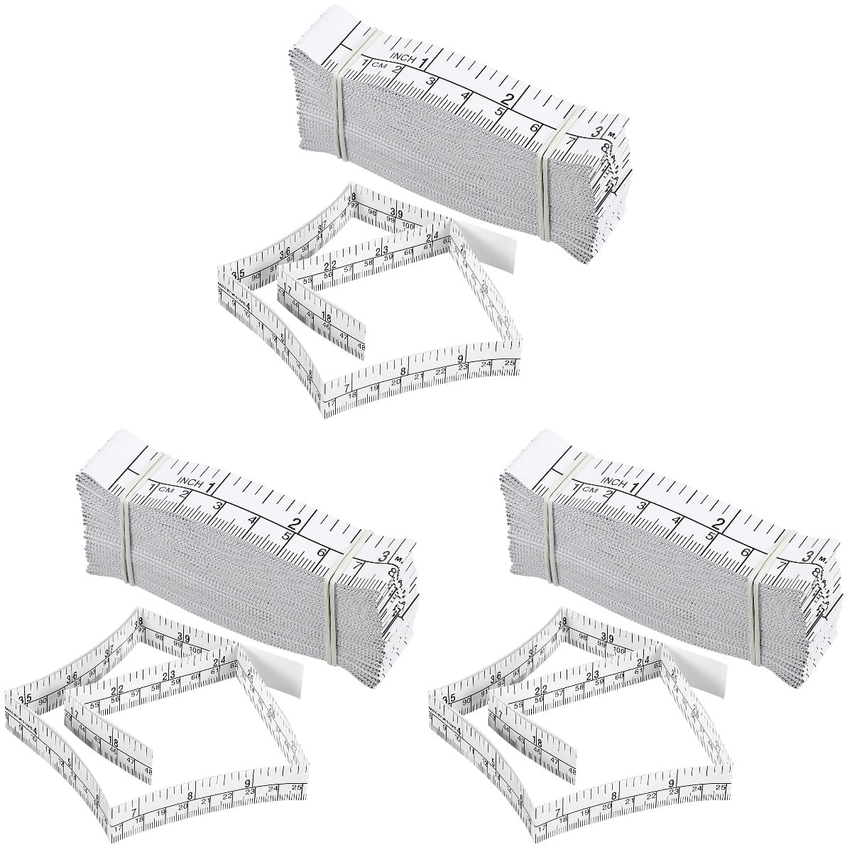 75 Pcs Paper Tape Measure Medical Measuring Rulers Disposable Wound ...